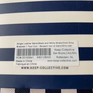 KEEP Collective | Jewelry | Keep Collective Single Leather Band Bw ...